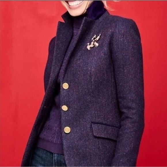 Talbots | Jackets & Coats | Talbots Aberdeen Wool Blend Blazer Size 6w ...